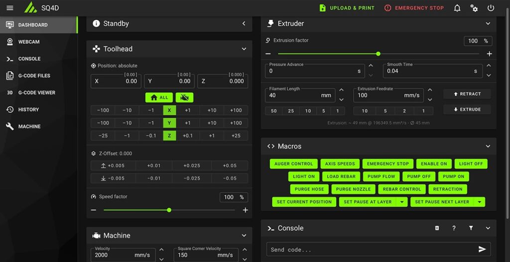 The Concrete 3D Printer | SQ4D